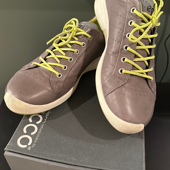 Ecco | Shoes | Ecco Biom Mens In Gray Leather Sneakers Size 44eu | Poshmark